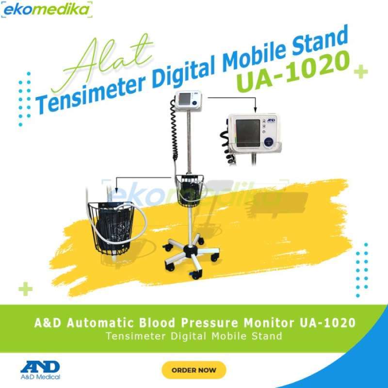 Jual Tensi Digital Stand And A&d Ua-1020 Tensimeter Digital Mobile ...