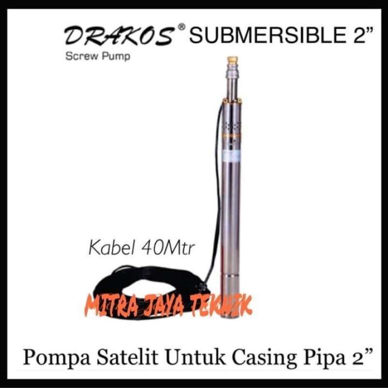 Jual Pompa air Satelit 2in Submersible Pump DRAKOS Pompa Celup Sumur ...