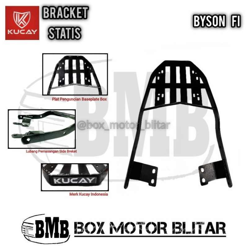 Jual Breket Bracket Dudukan Box Motor Kucay Statis Yamaha Byson FI ...
