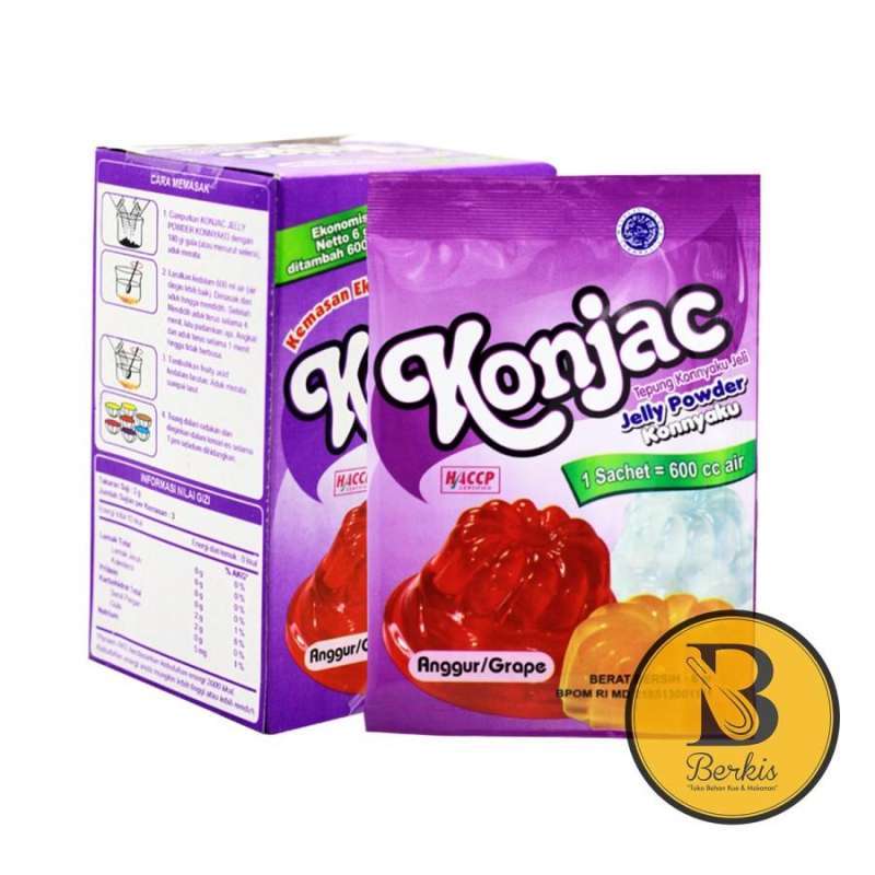 Promo Konjac Jelly Powder Box (isi 12 Pcs) / Bubuk Jeli Konyaku - Jeruk ...