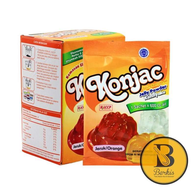 Promo Konjac Jelly Powder Box (isi 12 Pcs) / Bubuk Jeli Konyaku - Jeruk ...