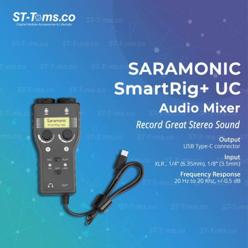 Jual Saramonic SmartRig+ UC Two Channel Audio Interface mixer di Seller ST-Toms - Ancol-2, Kota ...