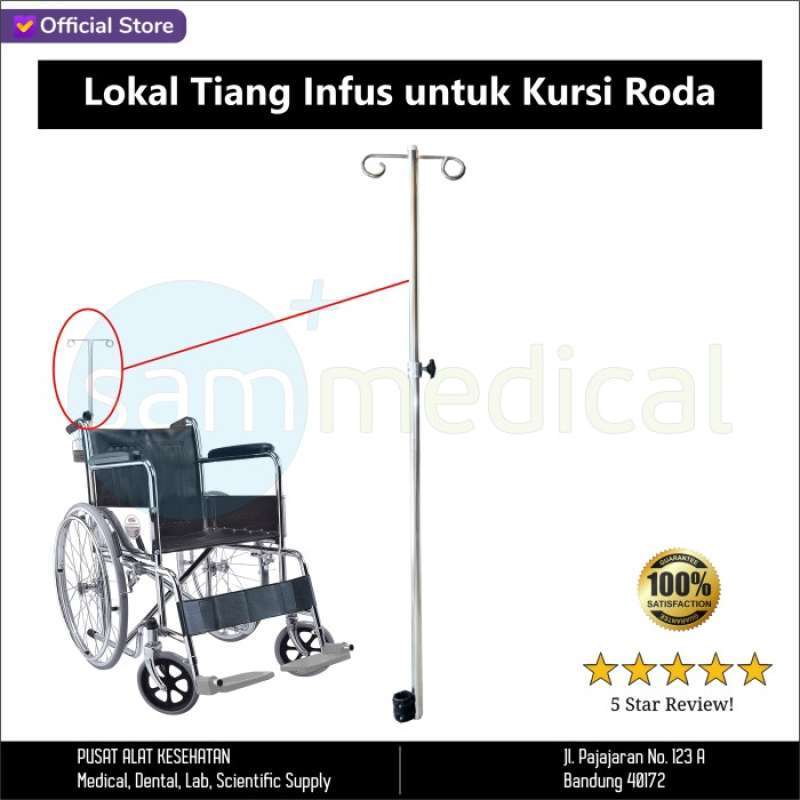 Jual Lokal Tiang Infus Untuk Kursi Roda Di Seller Sam Medical Official ...