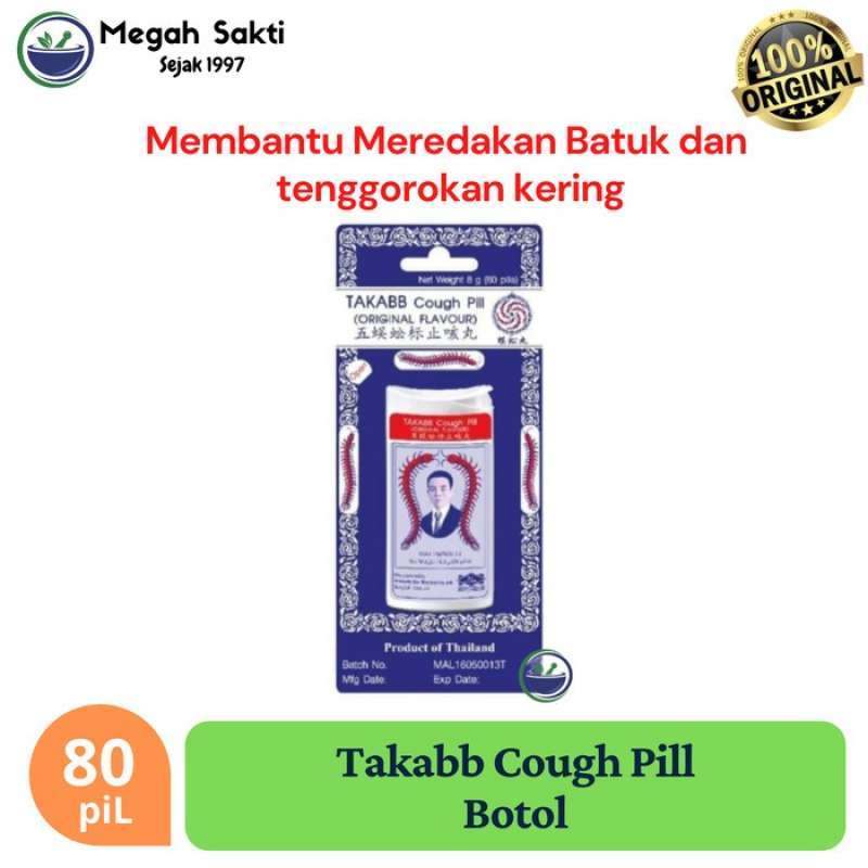 Promo Takabb Anti Cough Pill Herbal Obat batuk cap kelabang dari ...