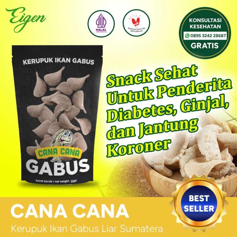 Jual Cana Cana - Camilan Sehat Kerupuk Kalsium Albumin Tanpa Minyak Non MSG Tanpa Tepung Terigu ...