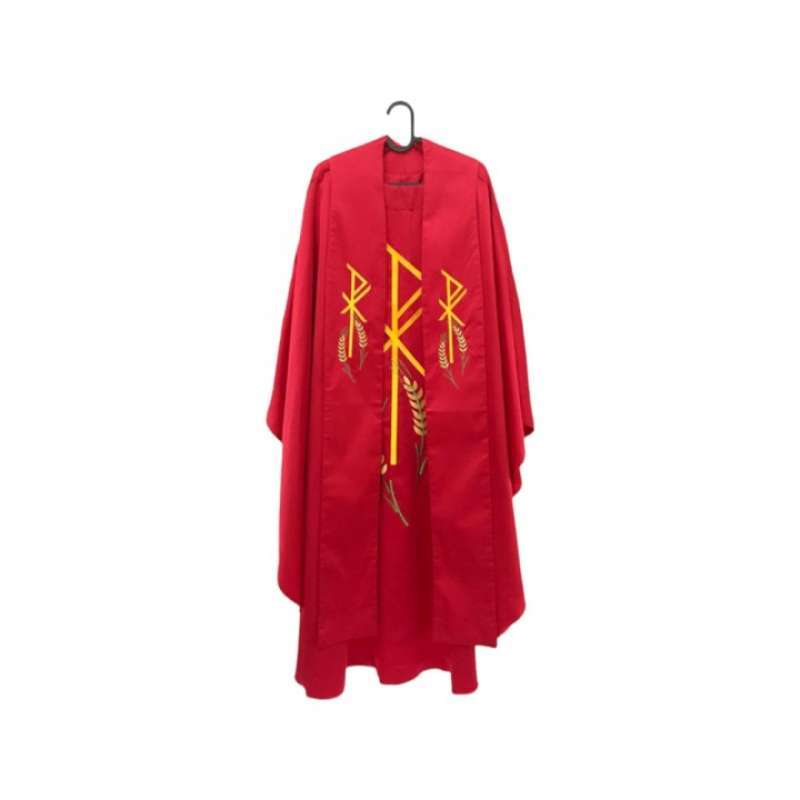 Jual Kasula Halus Dan Tebal Bordir Biasa 015 Jubah Imam Katolik Baju ...