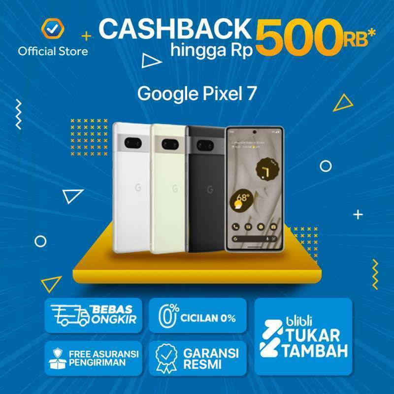 Jual Google Pixel 7 256GB 128GB 5G RAM 8GB Lemongrass Snow Obisidian di ...