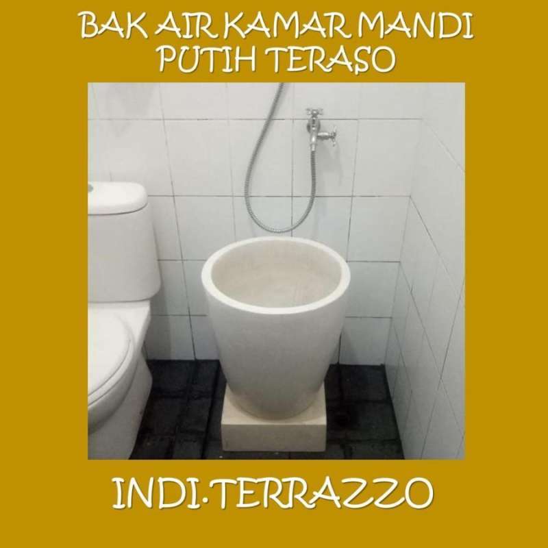 Jual INDI TERRAZZO BAK AIR KAMAR MANDI TIPE GELAS PUTIH BAK TERASO di ...