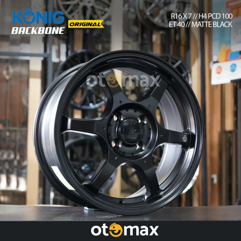 Jual Velg Mobil Konig Backbone Original Ring 16 Matt Black di Seller ...