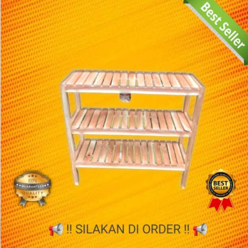 Promo Rak Sepatu Kayu Rak Sendal Rak Sandal Rak Bunga Diskon 15% di ...