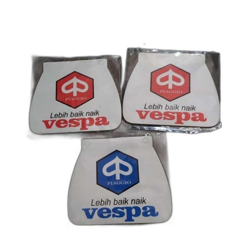 Jual Kepet Air / Mudflap Vespa Lebih Baik Naik Vespa Biru - Biru di ...
