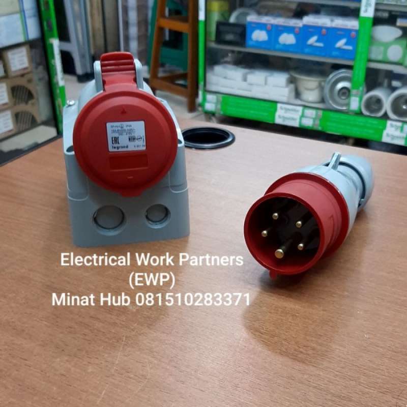 Jual Legrand Stop Kontak Surface Mounting + Stecker 3P+N+E 5 Pin 16A ...
