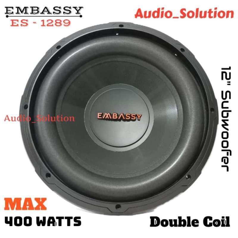Promo Subwoofer Embassy 12 Inch EM 1289 Double Coil Magnet Besar Max ...