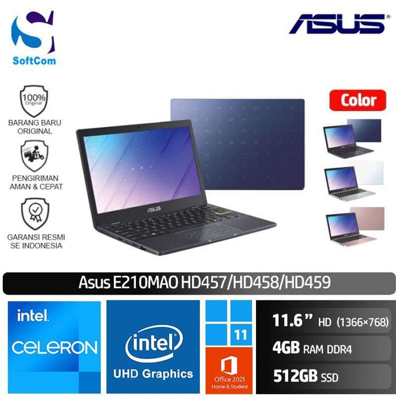 Jual Asus E210mao Hd457 Hd458 Hd459 Notebook [celeron N4020/4gb/512gb ...