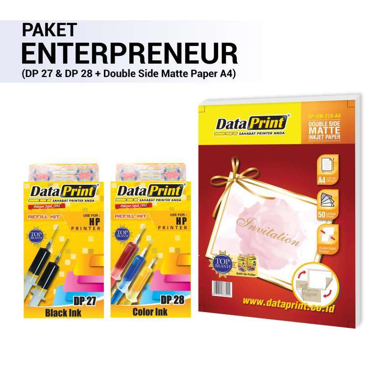 Jual Data Print Paket Entrepreneur HP Printer Refill di Seller Data ...