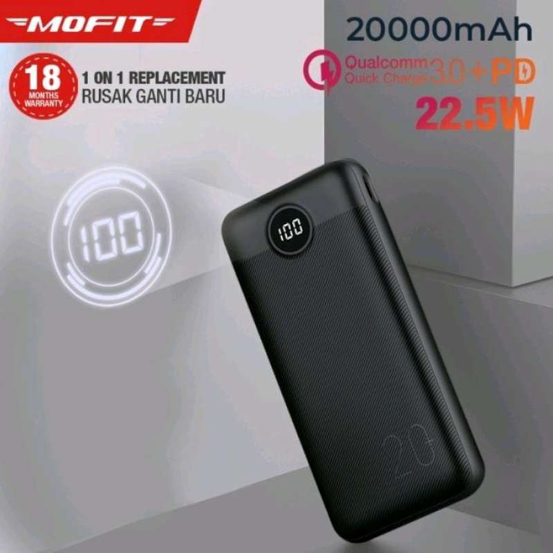 Jual Mofit M27 Pro 22.5w Powerbank 20.000mah Pd+qc3.0 Quick Charging ...