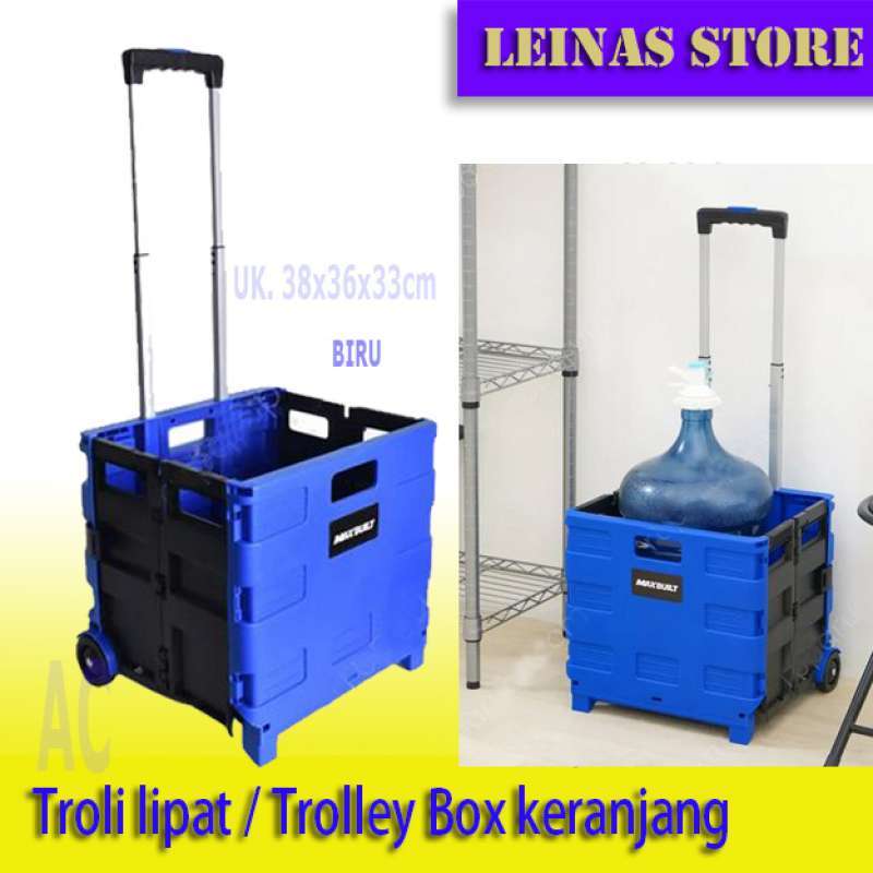 Jual Troli Box Keranjang Lipat / Troli Galon / Troli Barang Lipat 25kg ...