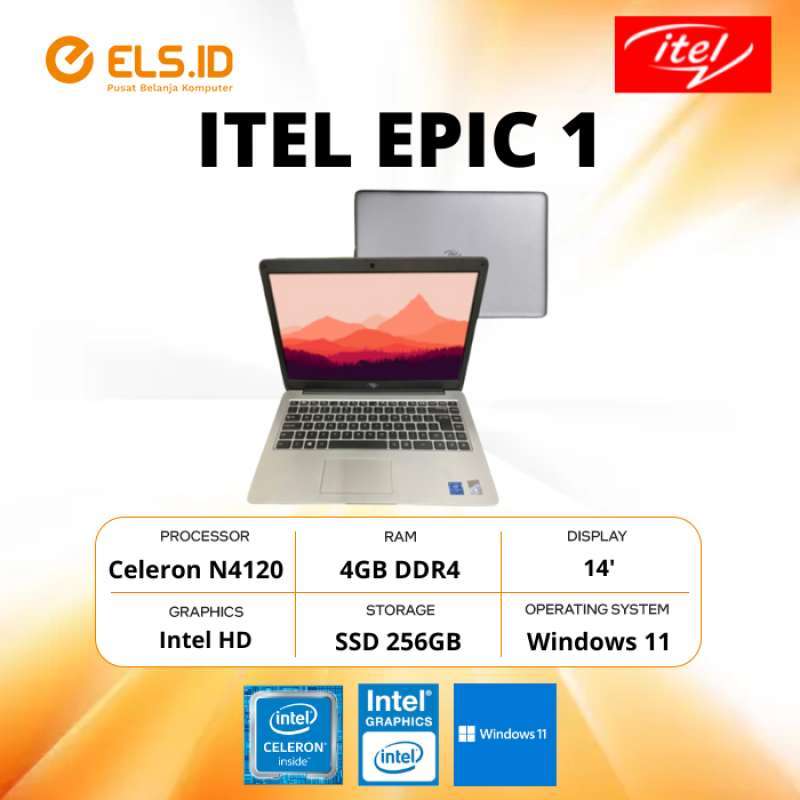 Jual Itel Epic 1 By Infinix Celeron-n4020 4gb Ssd 256gb 14' W11 Di ...