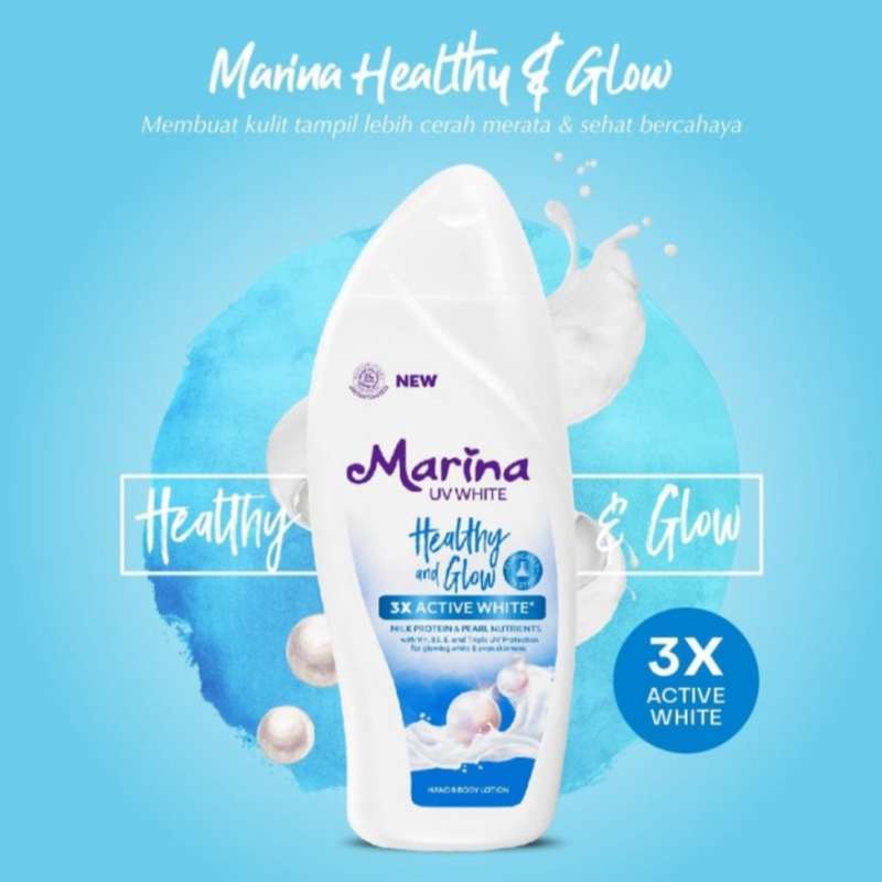 Jual Marina Hand & Body Lotion Uv White - Body Serum - Healthy & Glow ...