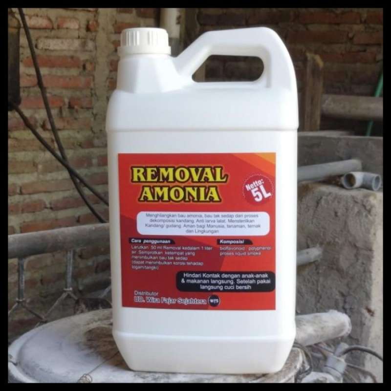 Jual removal amonia penghilang bau kotoran limbah sampah kandang hewan 5l di Seller Chiko Shop ...