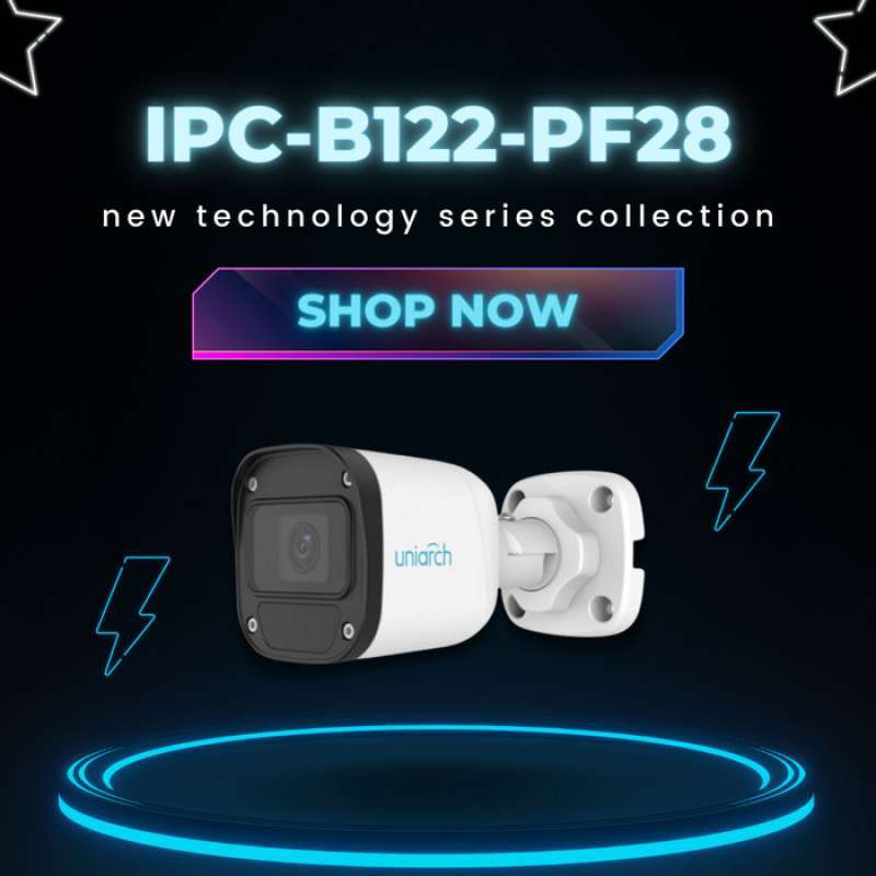 Promo Promo Of the month Uniarch IPC-B112-PF28 2MP Mini Fixed Bullet IP Camera Garansi Resmi ...