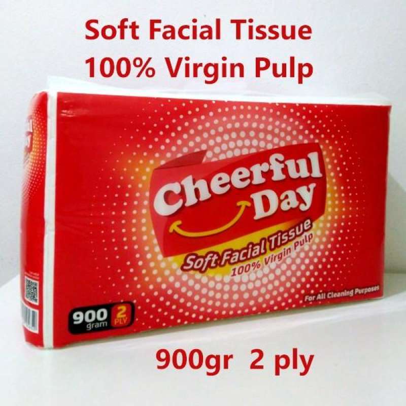 Jual Cheerful Day Soft Facial Tissue 900 gr 2 ply Tisu Cheerful Day 900 ...