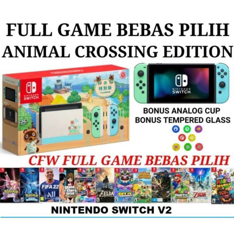 Jual Nintendo Switch Console Animal Crossing Console Full Game di ...