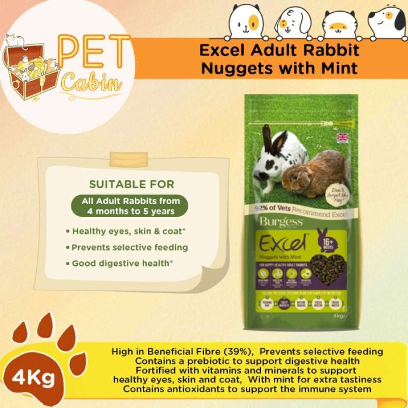 Jual BURGESS PELLET RABBIT ADULT 4KG di Seller Enigma - Kapuk, Kota ...