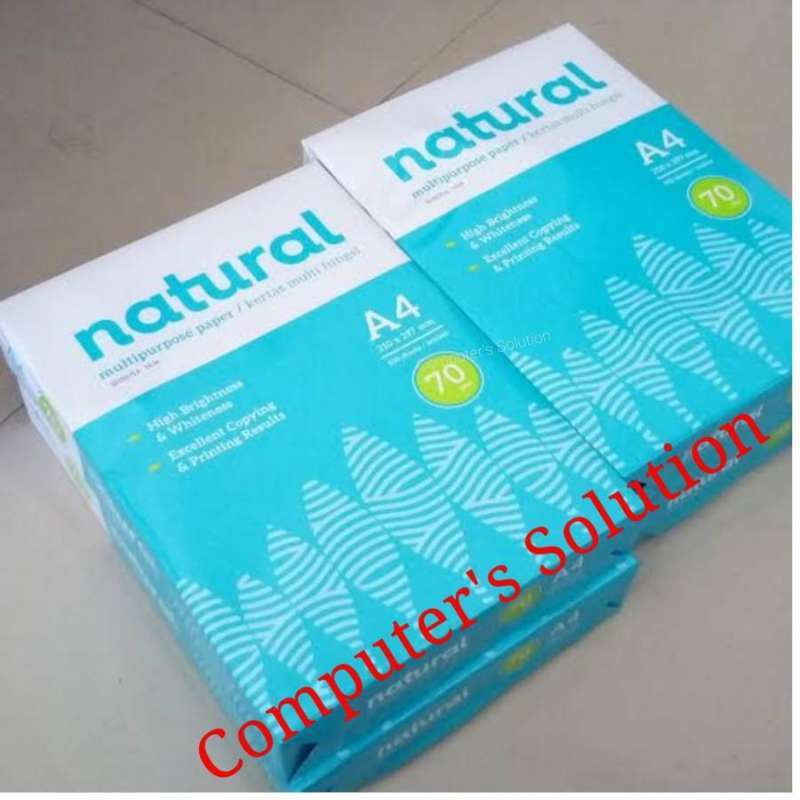 Jual Kertas A4 Natural 70 Gram / Dus di Seller Computers Solution Official Store - Mabar, Kota ...