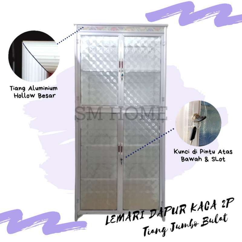 Jual Rak Piring Kaca Aluminium 2p Jumbo Full Box KUNCI KERAMIK Tiang ...