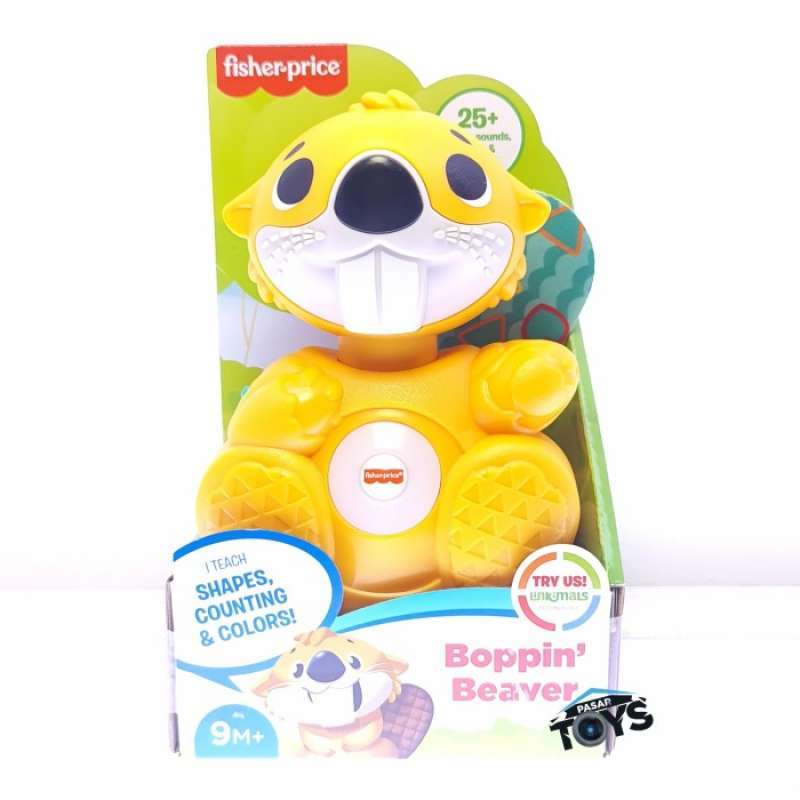 Jual Fisher-Price Linkimals Boppinâ€™ Beaver Light-Up Musical Activity ...