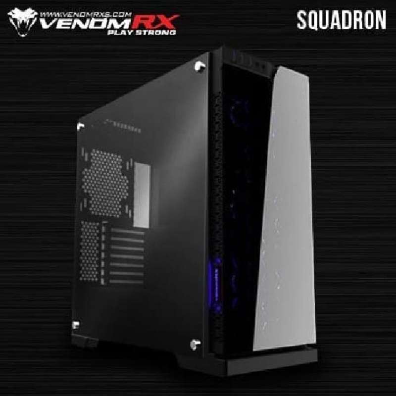 Jual Venom RX/VenomRX Squadron ATX Gaming Case/Casing PC BLUE LED di ...