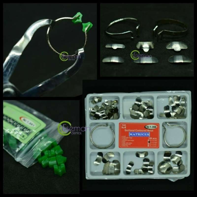 Jual Sectional Matrix Ring kit dental 100 matrix 1 plier 40 add-on ...