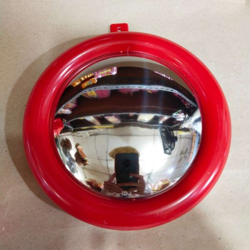 Promo Kaca / Cermin Merah Bulat Cembung dan Cekung Diskon 5% di Seller ...