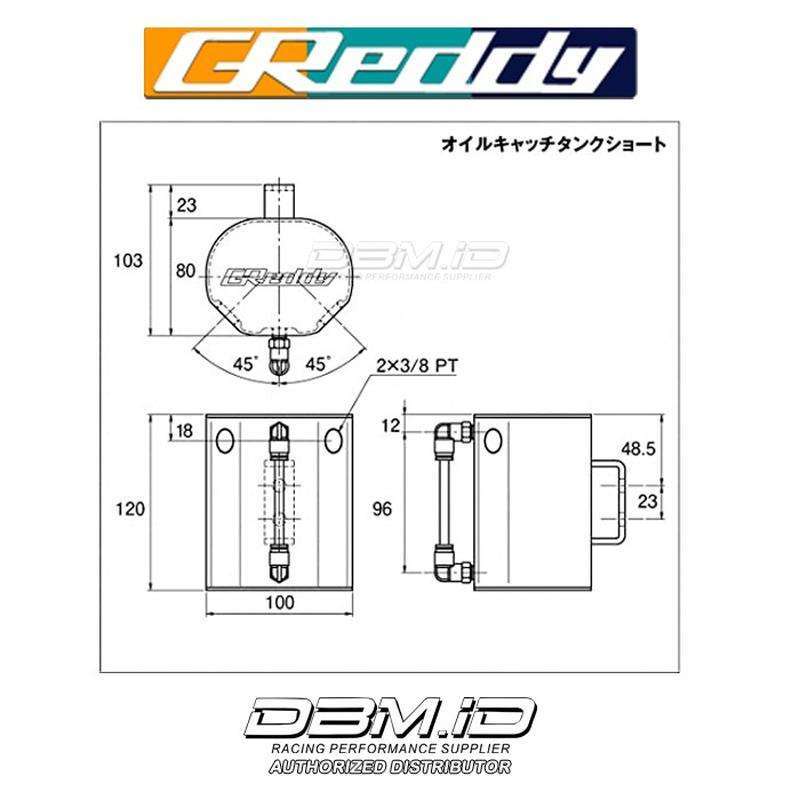 Jual Greddy Oil Catch Tank 680cc 13500612 Di Seller Cv Dbm - Pucang ...