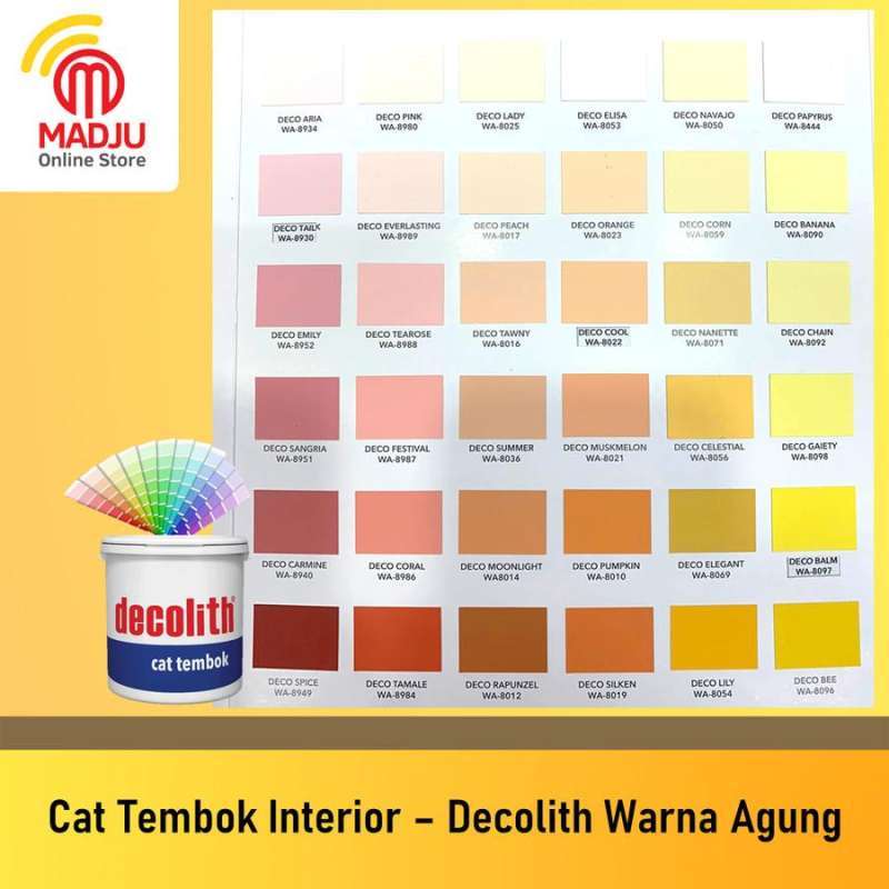Jual Cat Tembok Interior Decolith 5kg Mixing Promo!! - 285-melati Di ...