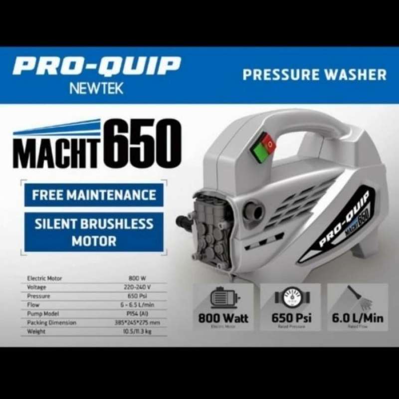 Jual Jet Cleaner High Pressure PROQUIP Brushless Silent Pressure Washer ...