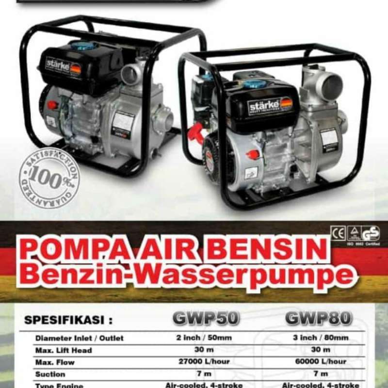 Jual Pompa Air Alcon Bensin STARKE GWP 50 Pompa Alkon 2 Bahan Bakar Bensin di Seller MITRA MAJU ...