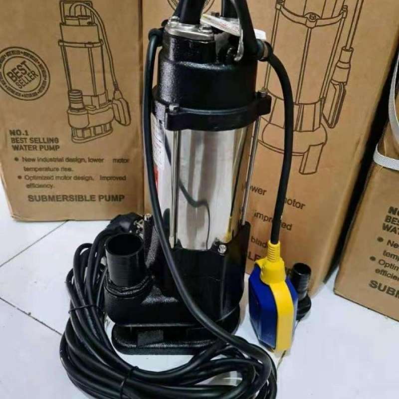 Jual Pompa Celup Air Kotor Otomatis Pompa Air Kolam Ikan 0.25hp 1inch ...