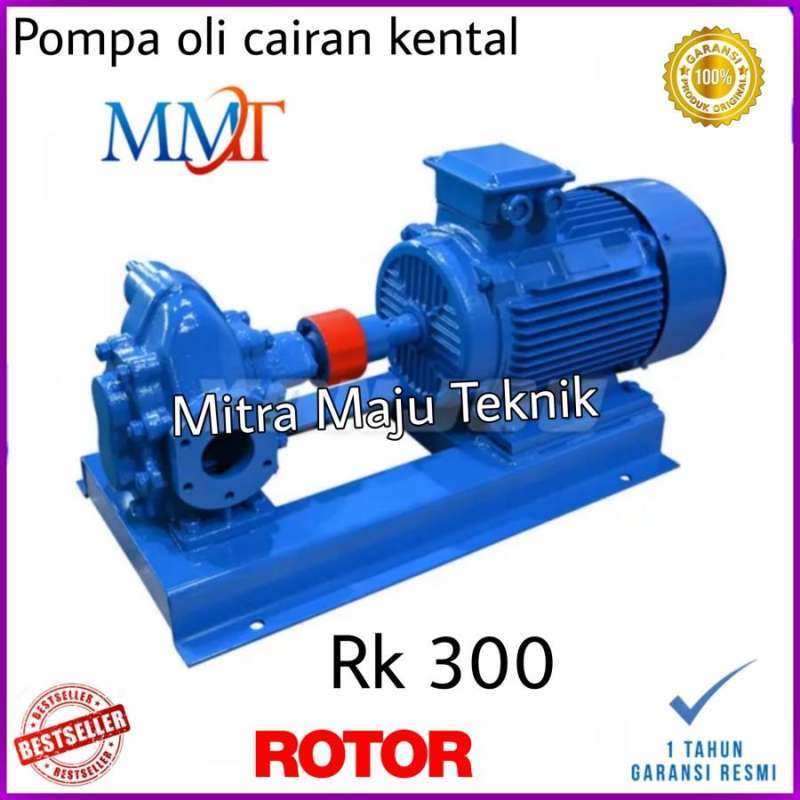 Jual Pompa Oli Cairan Kental RK-300 Motor 5,5kw 7.5hp 380V Rotor 3 di ...