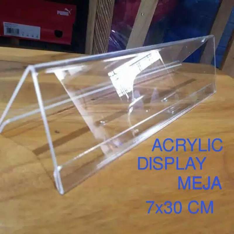 Jual PAPAN NAMA MEJA 7X30 CM AKRILIK 2 SISI ACRYLIC NAME PLATE TAG ...