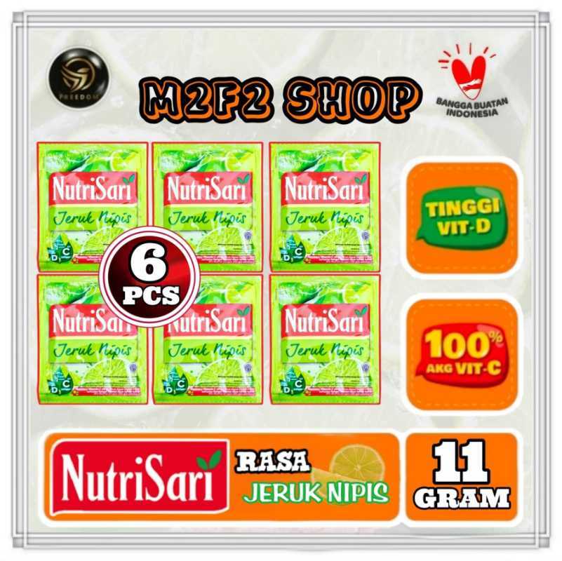 Promo NutriSari Minuman Serbuk Jeruk Nipis Sachet - 11 gr (Kemasan 6 ...