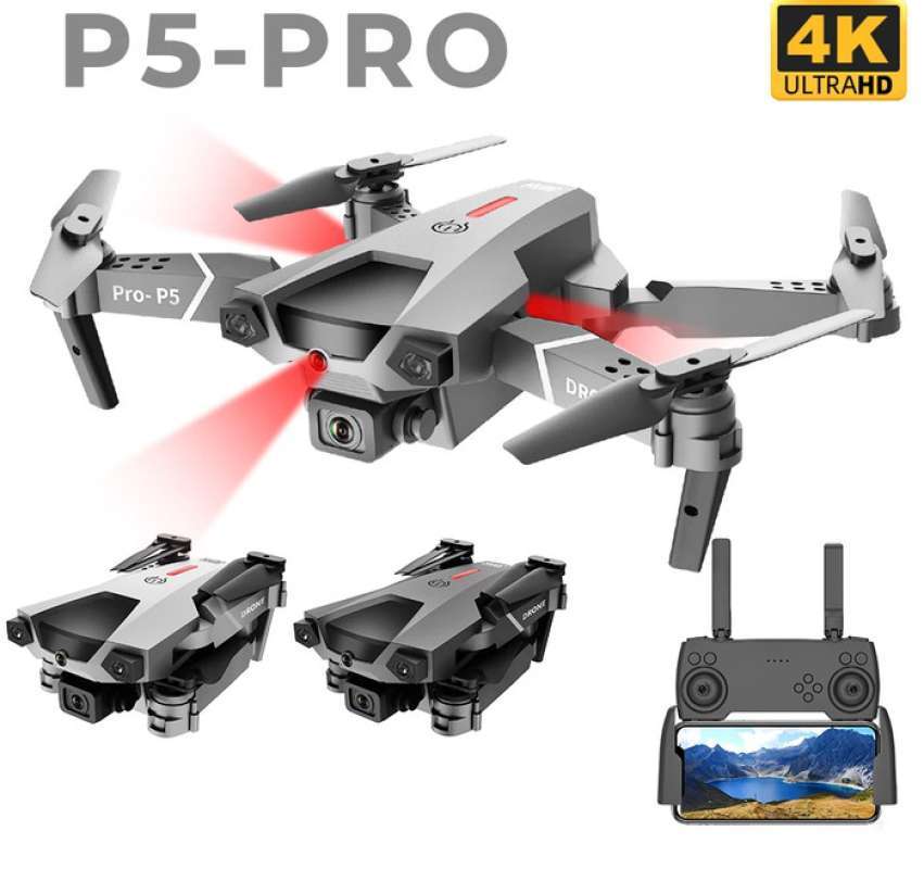 Jual P5 Pro Drone Dual 4K Camera Wifi Fpv Obstacle Avoidance Anti ...