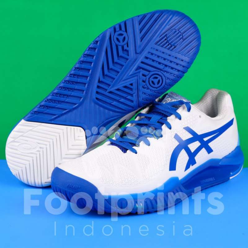 Jual Footprints Indonesia Sepatu Tenis Asics Gel Resolution 8 White ...