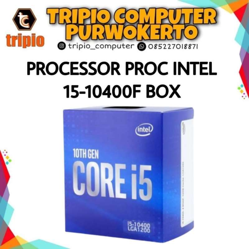 Jual Intel Core i5 10400F i5-10400F 2.90 GHz LGA 1200 Box di Seller ...