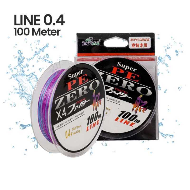 Jual GLO - Zero Senar Benang Tali Pancing Super PE 4 Braid Line 100 ...