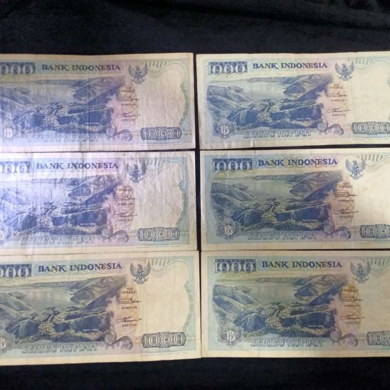 Jual 1000 rupiah danau toba/lompat batu 6 lembar di Seller UANG KUNO ...