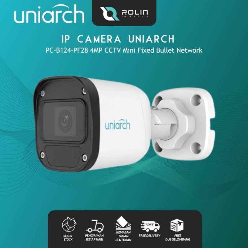 Jual IP CAMERA UNIARCH IPC-B124-PF28 4MP CCTV Mini Fixed Bullet Network ...