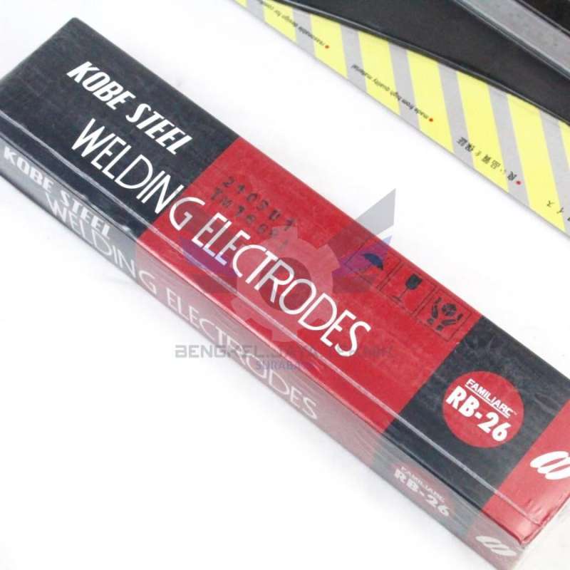Jual Kawat Las RB26 2,6mm X 350mm / Kawat Las 2,6 mm RB 26 KOBE STEEL (5KG) di Seller Bengkel ...