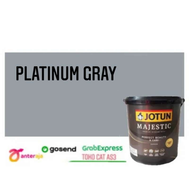 Promo Cat Tembok Interior Premium Jotun Majestic Pbc Platinum Gray 2,5 ...